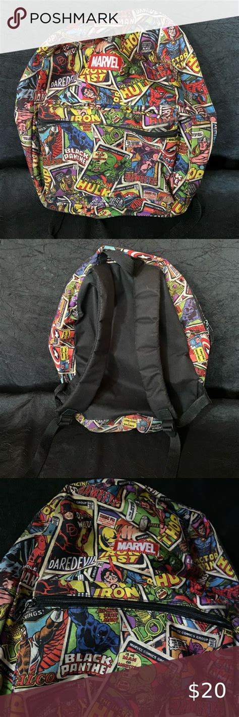 Marvel Retro Avengers Comic Strip Backpack Marvel Backpack Marvel Retro Avengers Comics
