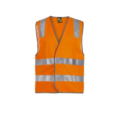 Workcraft Uni Sex Hi Vis Safety Vest With Shoulder Pattern And Csr
