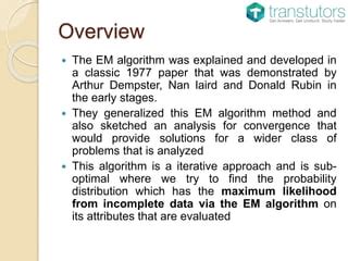 Em Algorithm Statistics Ppt