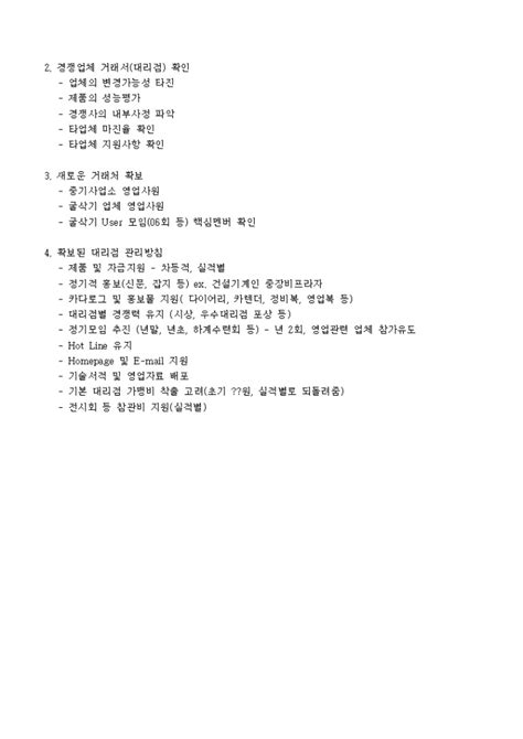 영업 보고서 항목별 비즈폼 샘플 양식 다운로드