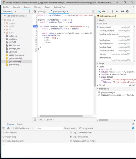 debugging the build process gatsbyjs 中文网