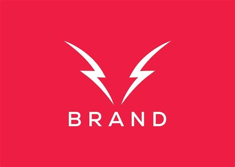 Premium Vector Thunder Bolt Vector Monogram Logo Design Template