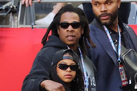 Blue Ivy Carter 11 Joins Dad Jay Z At The 2023 Super Bowl — See The Photos