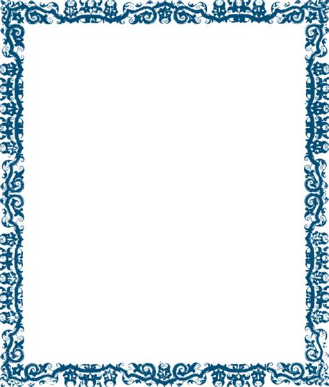 Light Blue Border Design Clip Art At Vector Clip Art Online