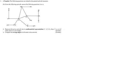 Solved 15 Marks The Following Questions Are Related To The