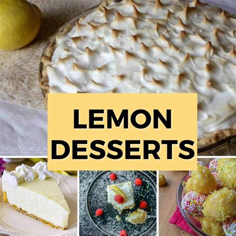 Lemon Desserts 27 Easy Lemon Dessert Recipes