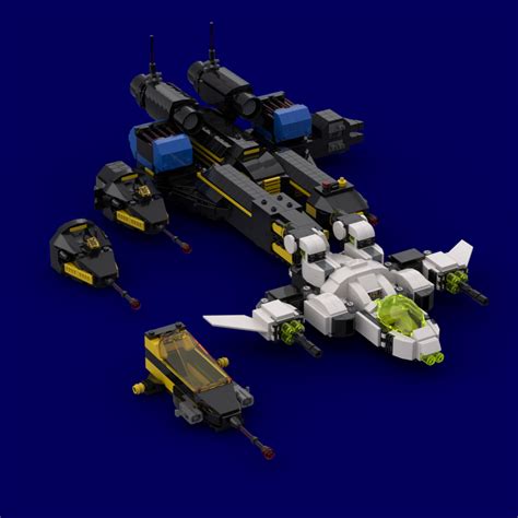 Lego Moc Blacktron Ii Mutated Fighter By Fgsoat67 Rebrickable Build