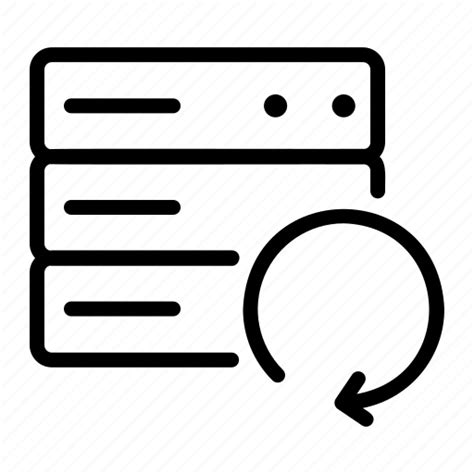 Backup System Server Database Network Data Sync Icon Download