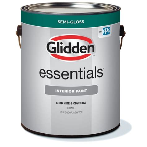 Glidden Essentials Interior Semi Gloss White 370 L 48300 The Home