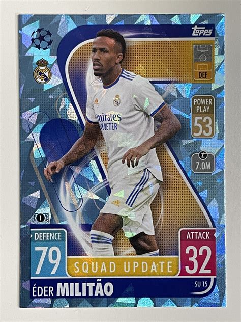 Su15 Éder Militão Real Madrid Base Crystal Foil Parallel Topps Match A