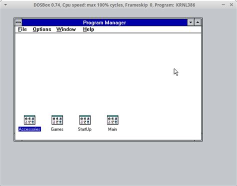 Windows 3 1 In Dosbox Devon And Cornwall Gnu Linux Users Group