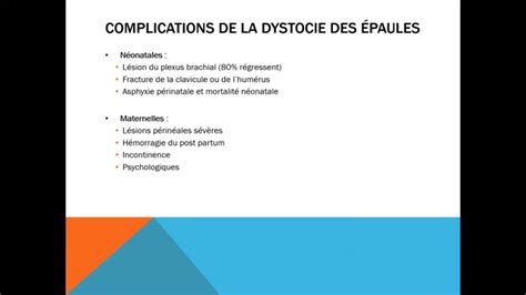 AMUpod Dystocie Des Épaules