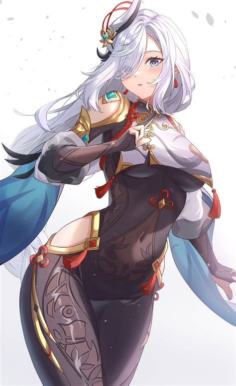 Shenhe Genshin Impact Drawn By Vic1223 Danbooru