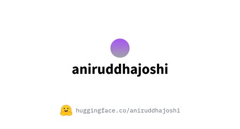 Aniruddhajoshi Aniruddha Joshi