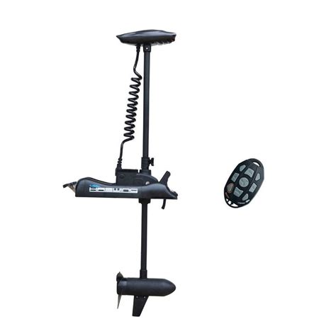 Aquos Haswing Black 12v 55lbs 48inch Electric Bow Mount Trolling Motor With Remote Control For