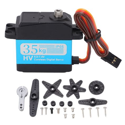 Hobbyfans 35kg Servo Digital Rc De Acero Inoxidable Servo De Dirección