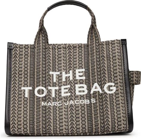 Marc Jacobs Monogram Jacquard Medium Tote Bag Beigemulti • Pris