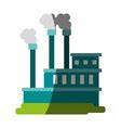 Factory Cartoon Flat Royalty Free Vector Image
