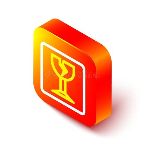 Line Fragile Icon White Background Stock Illustrations 3627 Line