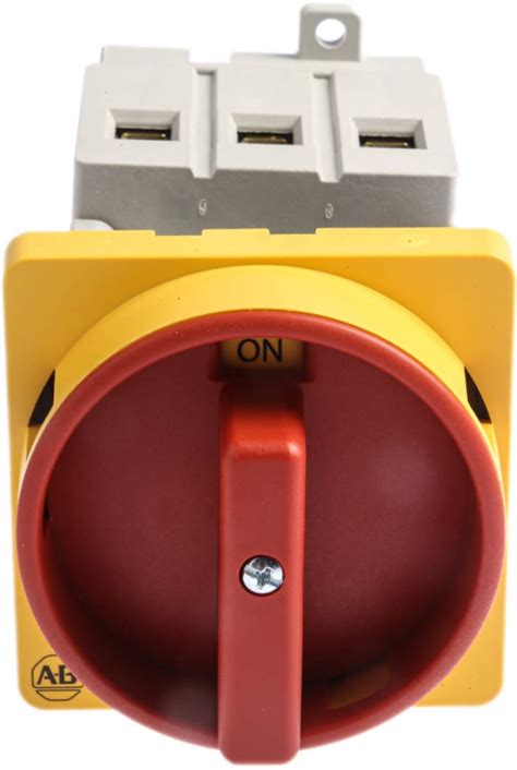 194e E63 1753 6n Allen Bradley Allen Bradley 3p Pole Panel Mount Isolator Switch 63a Maximum