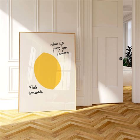 When Life Gives You Lemons Poster Etsy