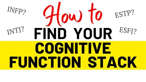 How To Find Your Cognitive Function Stack Youtube