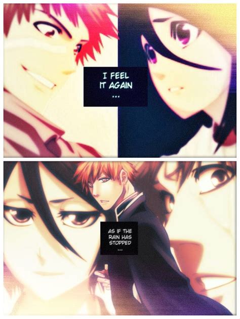 As If The Rain Has Stopped Bleach Couples Bleach Anime Ichigo And Rukia