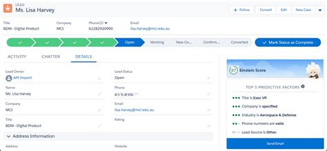 Learn About Einstein Out Of The Box Applications Unit Salesforce