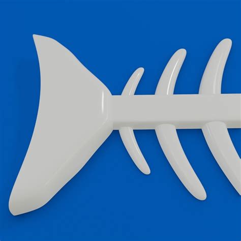 Stl File Fish Skeleton Keychain 🐠 Obj・3d Printer Model To Download・cults