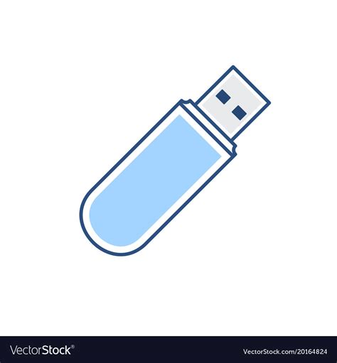 Disk Drive Flash Pendrive Storage Usb Icon Vector Image