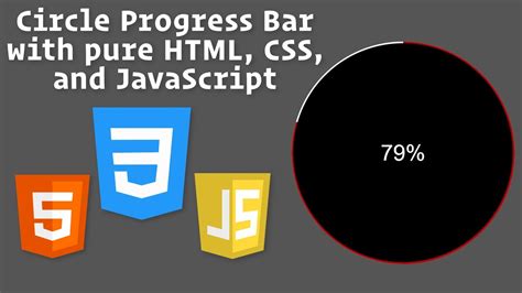 Circle Progress Bar With Html Css And Javascript How To Create Progress Bar With Html Css