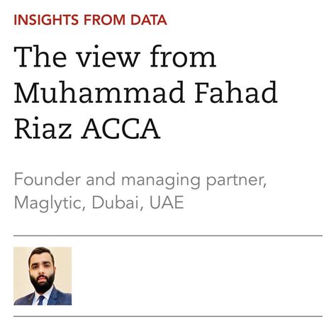 data acca datascience analytics entrepreneur startup fahad riaz