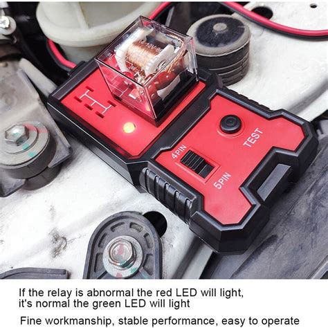 Probador De Relé Electrónico De 12v Comprobador De Batería Automotriz