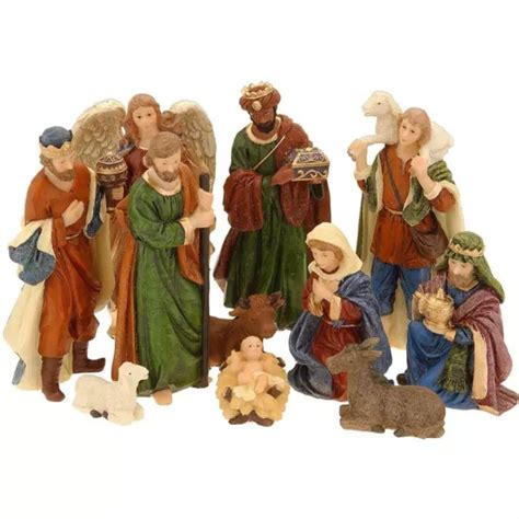 GÉNÉRIQUE 11 FIGURINES de Crèche de Noël Nativité Santons de Noël