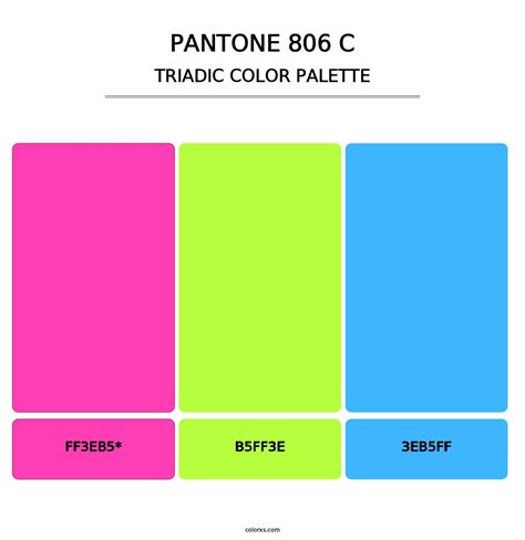 PANTONE 806 C Color Palettes Colorxs