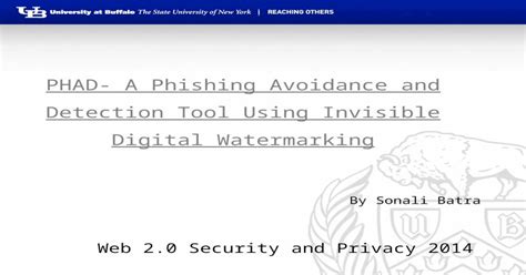 Ppt Phad A Phishing Avoidance And Detection Tool Using Invisible