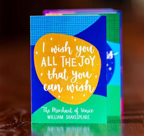 Greeting Card I Wish You All The Joy That You Can Wish The Rsc Shop