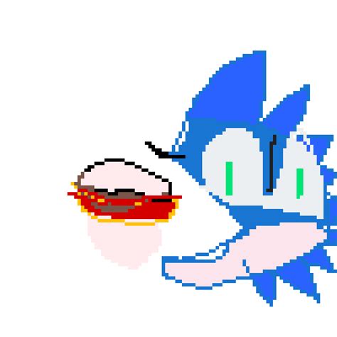 Pixilart Sonic Eats A Mehburger By Sonictheoofhog4