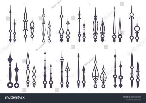 Vintage Analog Clock Hands Antiques Carved Stock Vector Royalty Free 2536997803 Shutterstock
