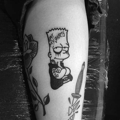Sashanicoletattoo Instagram Bartman Among Some Other Black Pieces