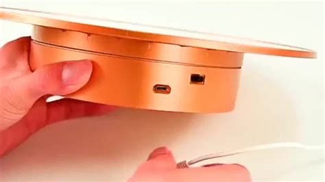 20cm Gold 360 Degree Rotating Turntable For Photography Display Stands