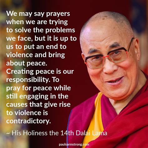 Dalai Lama Praying For Peace Paul Salahuddin Armstrong
