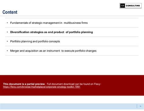 Corporate Strategy Toolkit Ppt Slide Deck