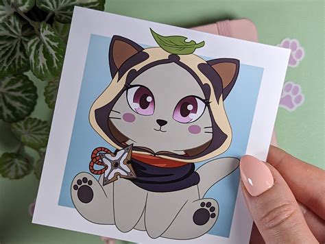 Sayu Art Print Genshin Impact Poster Cute Wall Decor Card Etsy