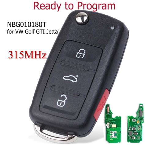 KEYECU Llave Remota 3 1 Botones 315MHz ID48 Para Volkswagen VW Golf Eos