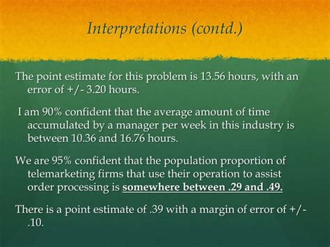 Point And Interval Estimation Pptx