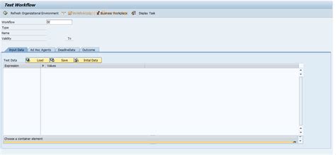 swus sap tcode test workflow