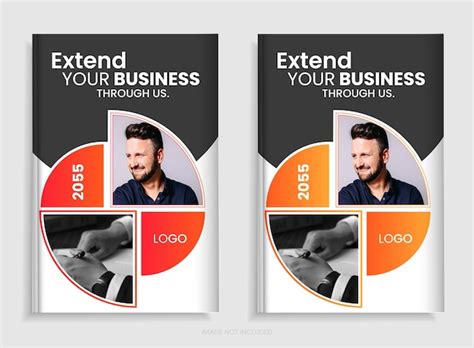 Дизайн обложки корпоративной книги Премиум векторы