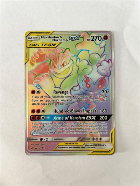 Pokémon Karte Marshadow Machamp GX Kaufen auf Ricardo