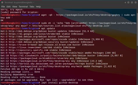 Github Desktop Linux Install Debian Mx Redhat Opensuse Bengkel Ti